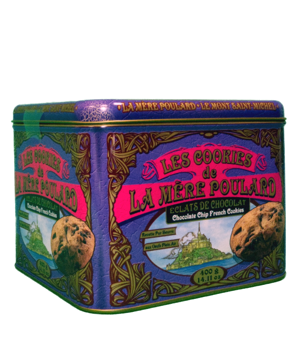 Collector tin French chocolate cookies 400g | Biscuiterie La Mère Poulard