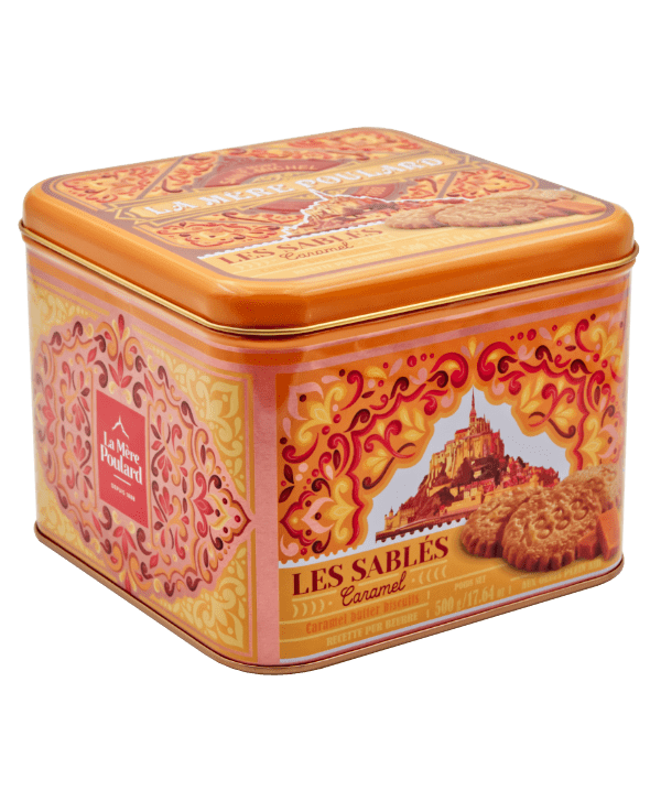 Coffret Mythique de sablés caramel 500g | Biscuiterie La Mère Poulard