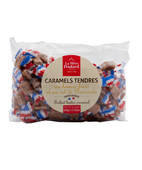 Bag of Salted butter caramel candy 500g | Biscuiterie La Mère Poulard